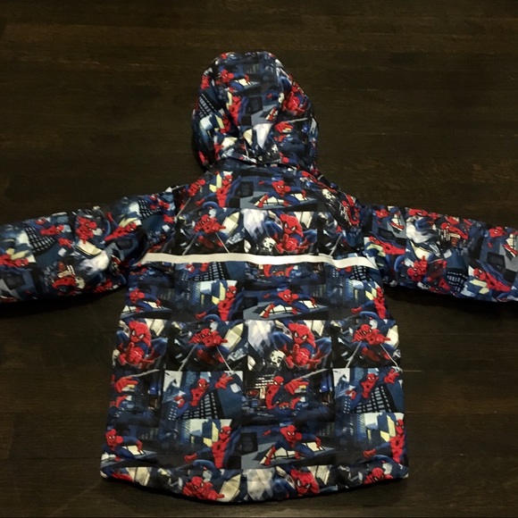 H&M | Jackets & Coats | Hm Spider Man Puffer Jacket 34y | Poshmark